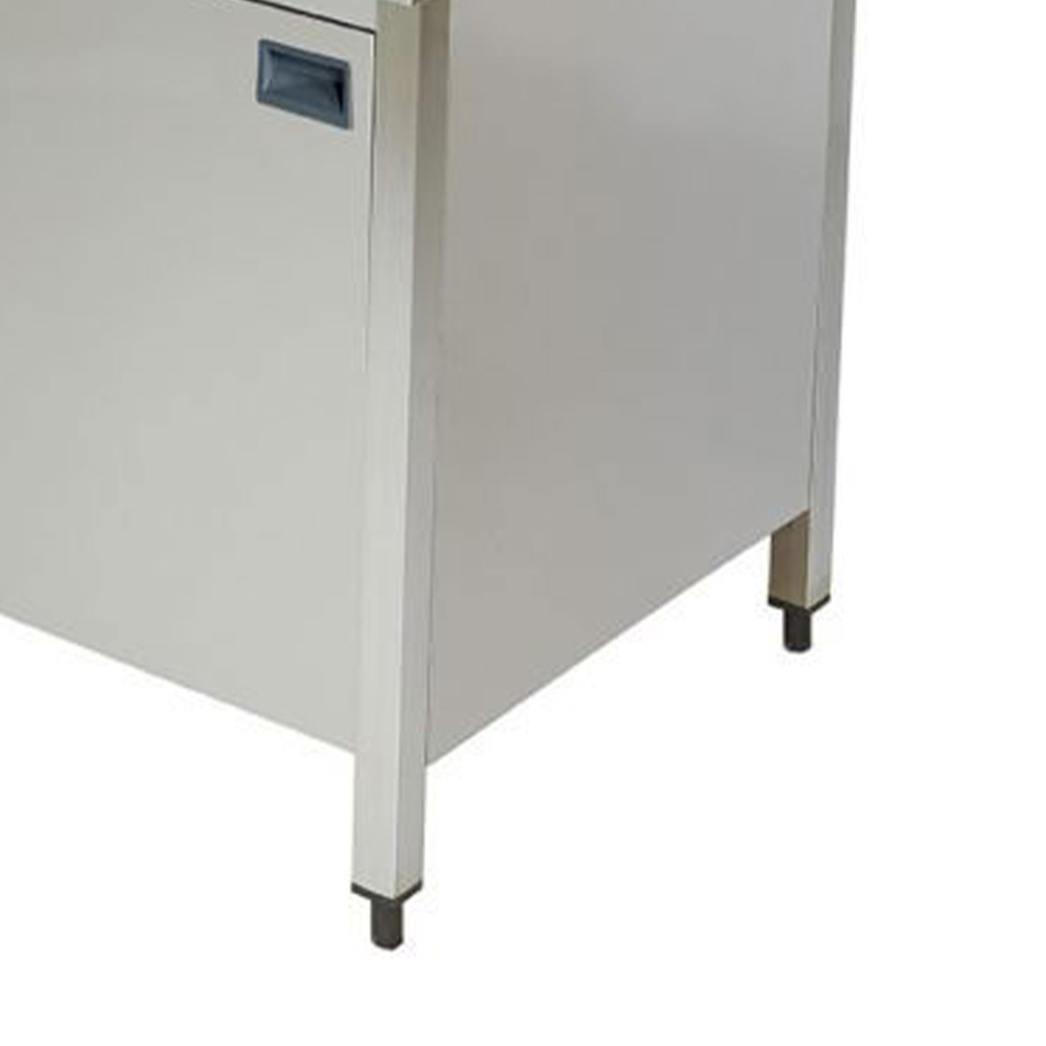 Masa-dulap cu usi balante, polita intermediara, 1000x600x850hmm, inox