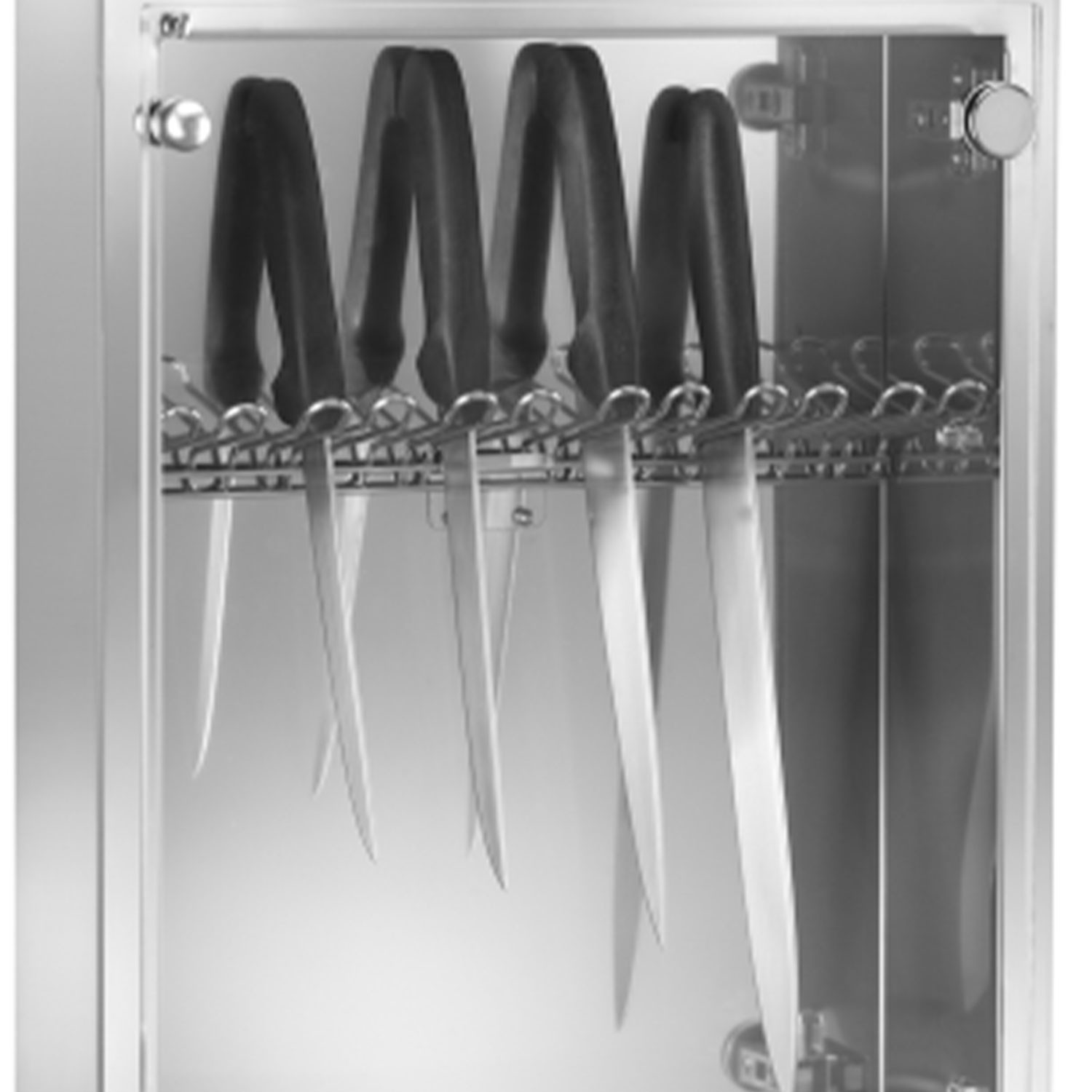 Sterilizator cutite, inox, usa plexiglas, lumina UV, 10 cutite, 16W