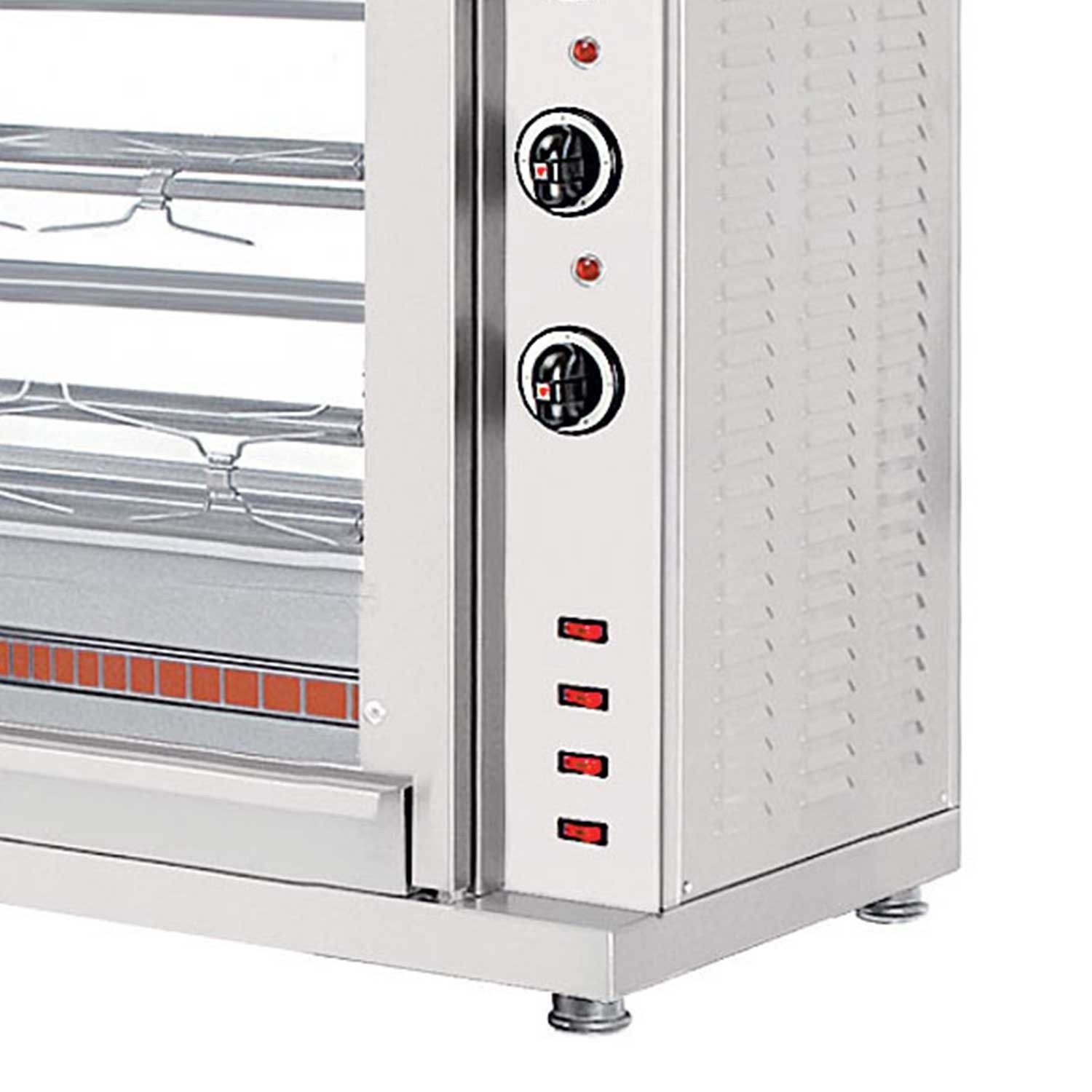 Rotisor profesional electric pentru pui cu 3 axe si putere 9 kW