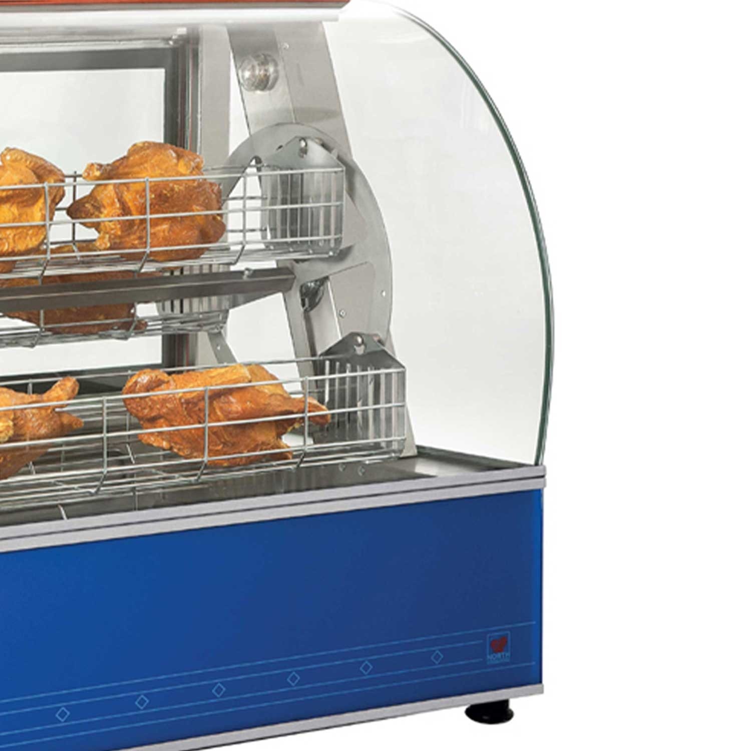 Rotisor electric rotativ, geam curb, 5.4 kW, 4 cosuri, 12-16 pui