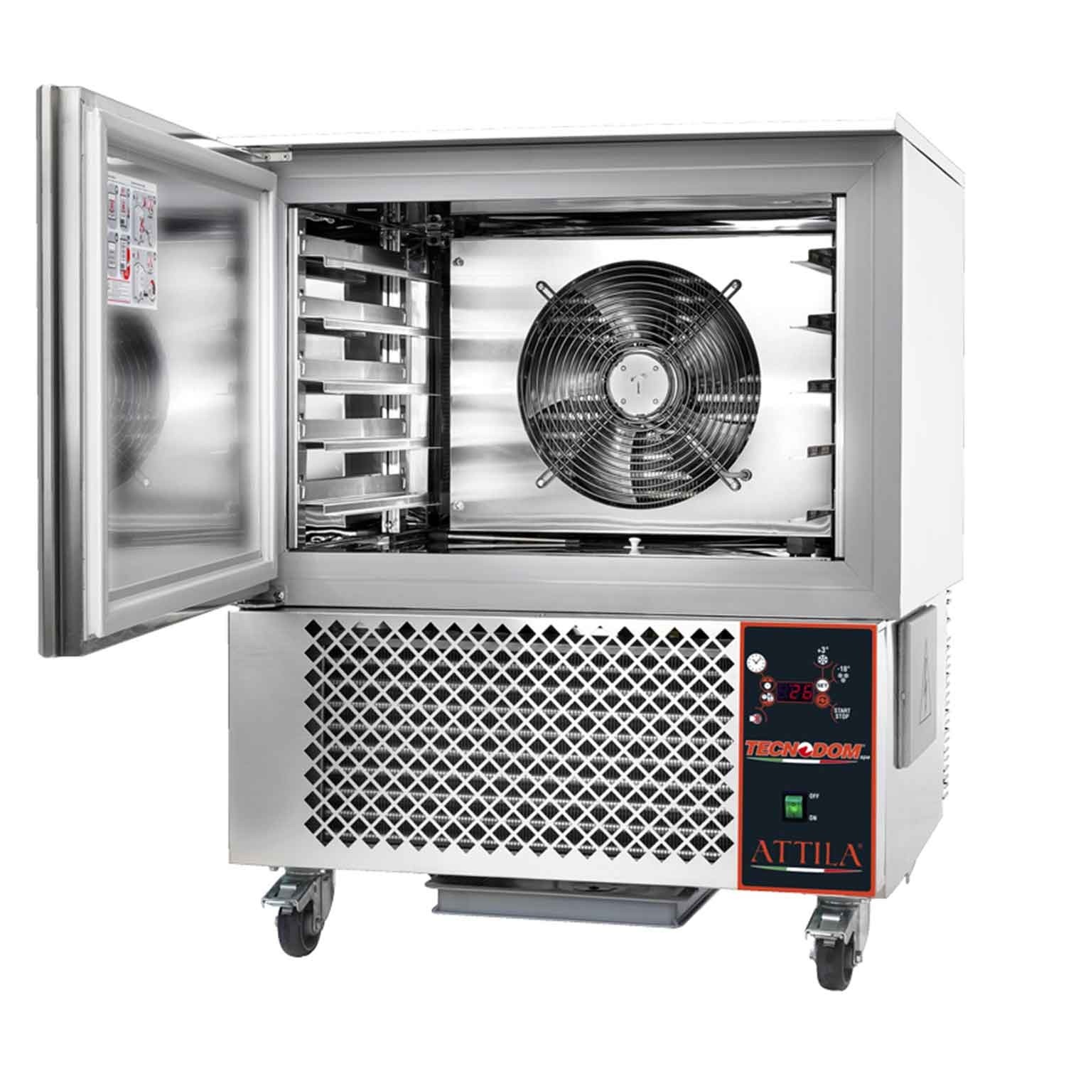 Abatitor, capacitate 5 cuve GN1/1 - 5 tavi 600x400mm, volum 100 L